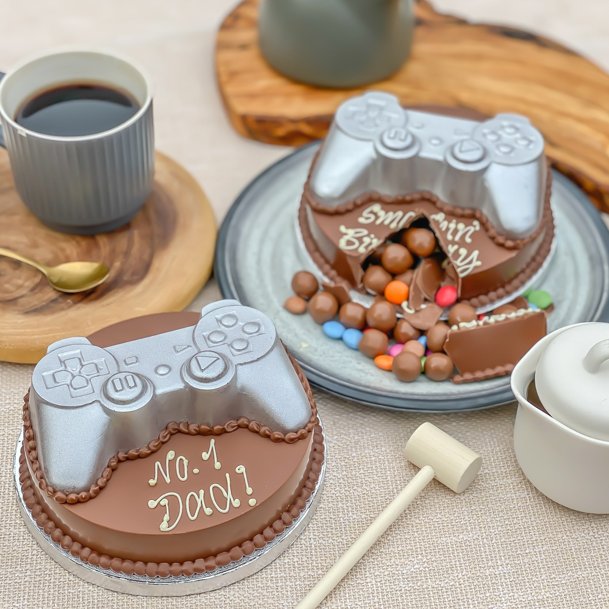 Personalised Mini Playstation Smash Cake – Chocolised